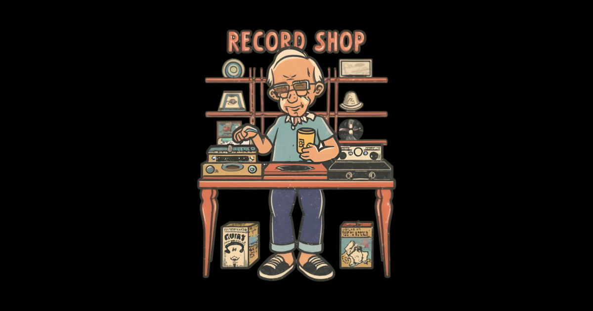 Record shop - Music - Sticker | TeePublic