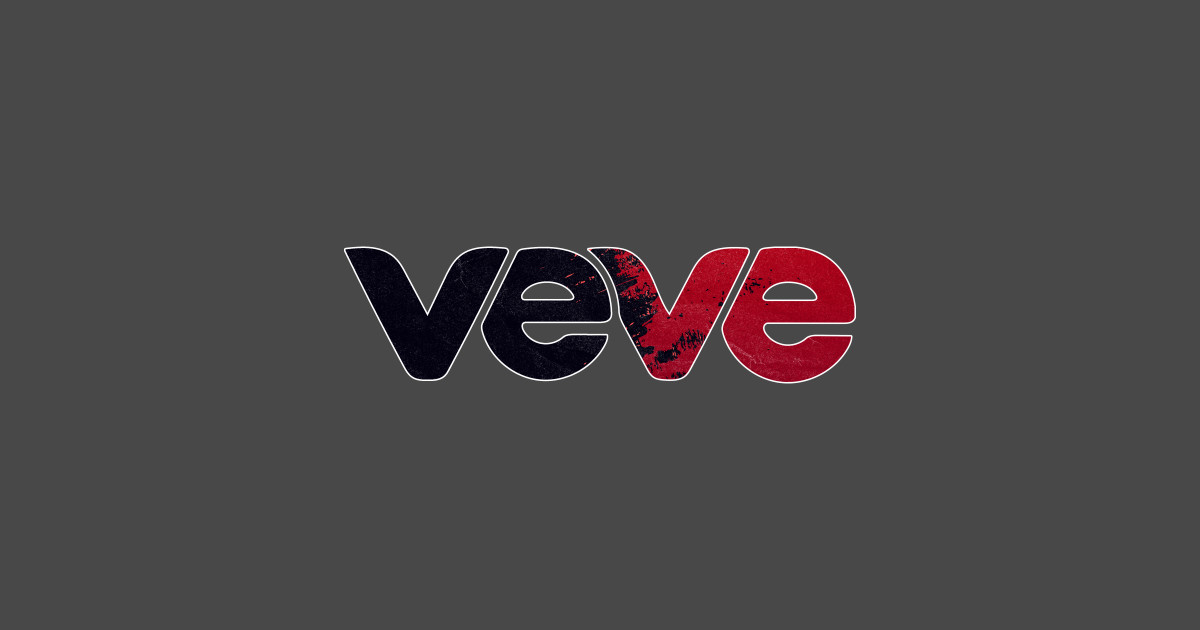 VeVe Logo Black, White & Red HQ Series Style - Veve - T-Shirt | TeePublic