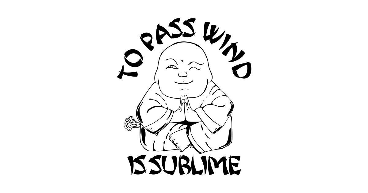 Tooting Buddah - Fart Jokes - T-Shirt | TeePublic