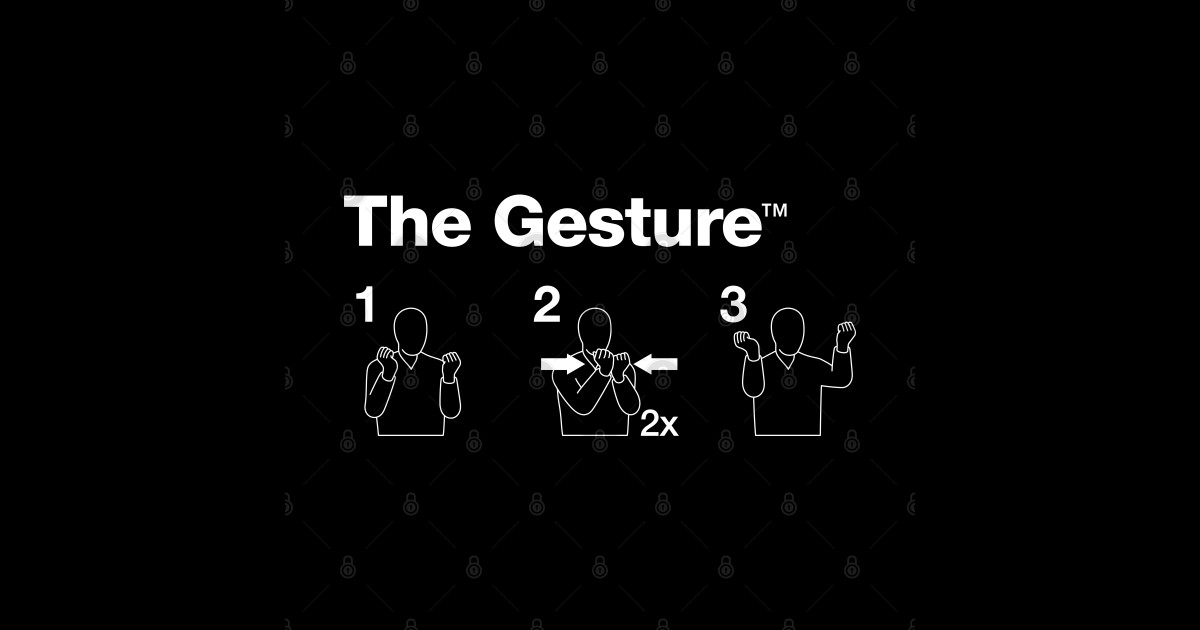 The Gesture, aka The Friendly Finger - Friends - Sticker | TeePublic