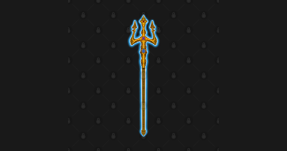 Poseidon trident fork - Poseidon Trident Fork - T-Shirt | TeePublic
