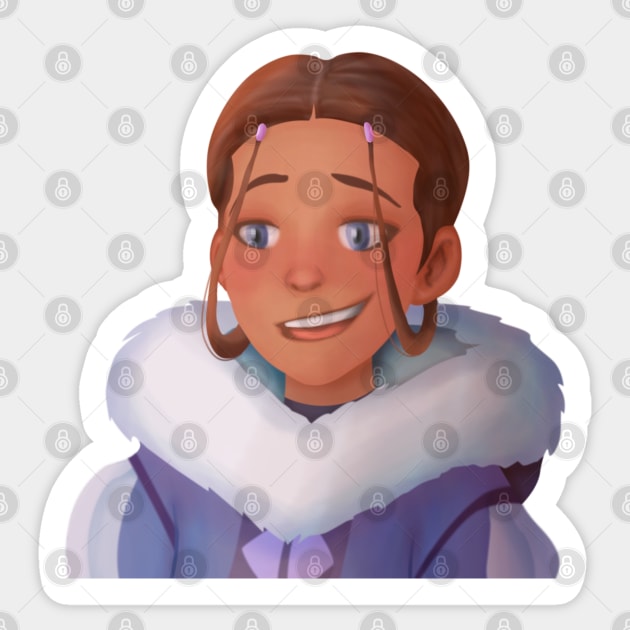 Katara fanart - Avatar The Last Airbender - Sticker | TeePublic