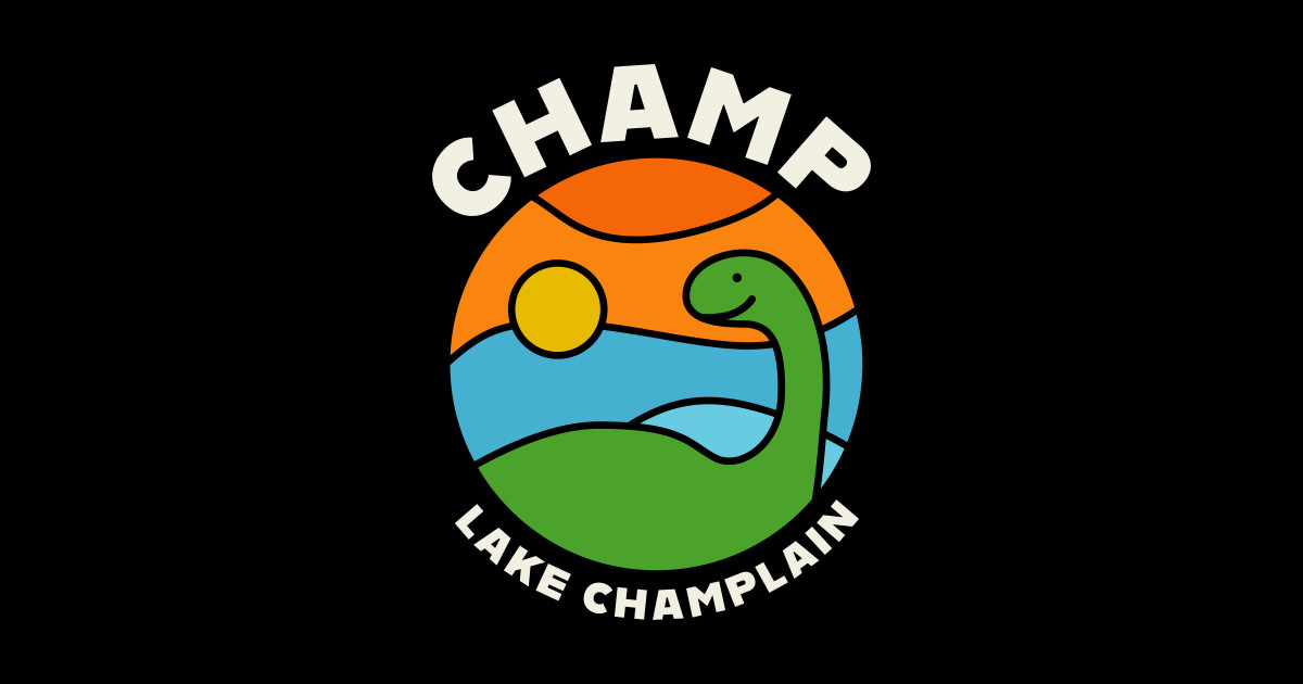 Champ Lake Monster Lake Champlain Monster - Lake Champlain - Sticker ...