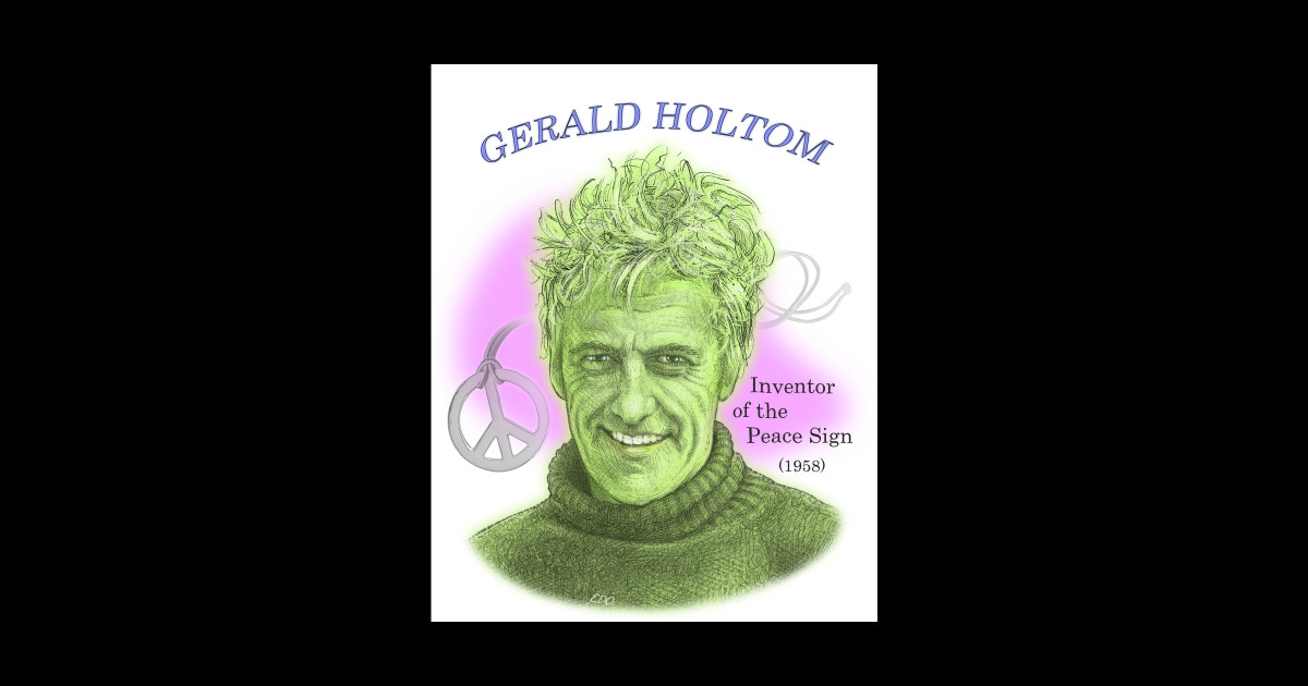 Gerald Holtom, Inventor of the Peace Sign - Eedeeo - Sticker | TeePublic