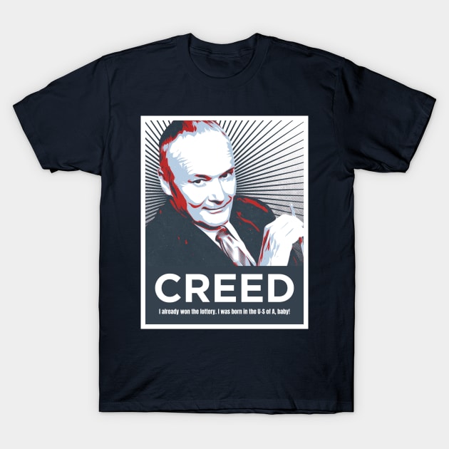 CREED Bratton Hope USA Quote - The Office - The Office - T-Shirt ...