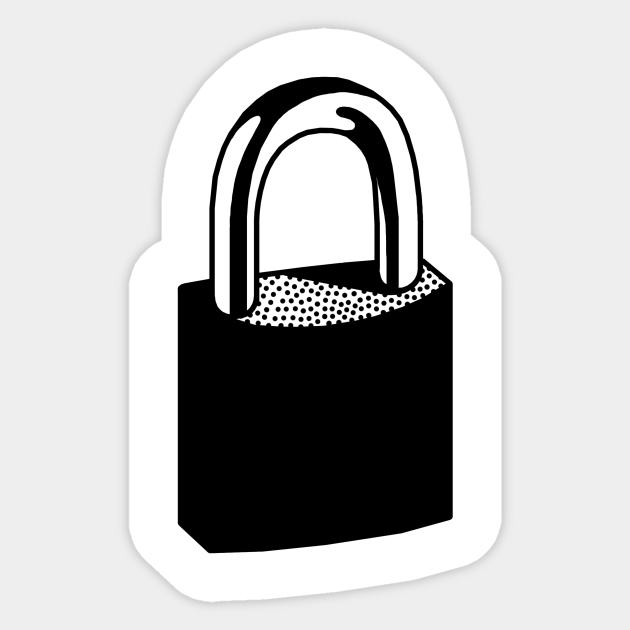 LOCK - Padlock - Sticker | TeePublic