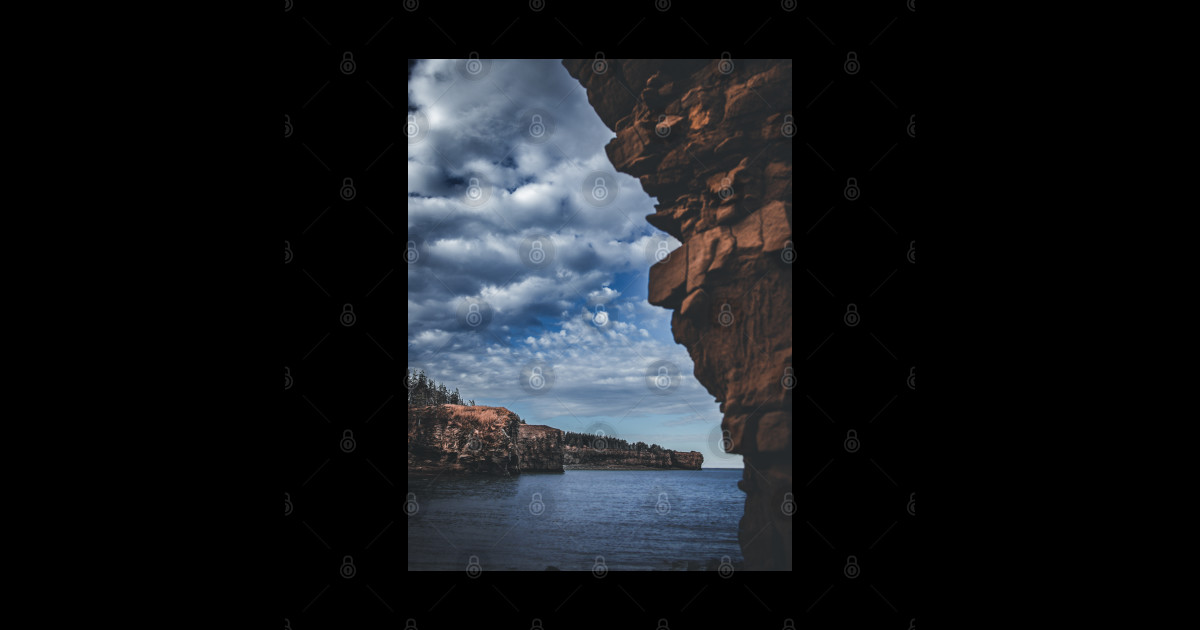 Pokeshaw Rock Coastal Photo V1 - Landscape Photography - Sticker ...