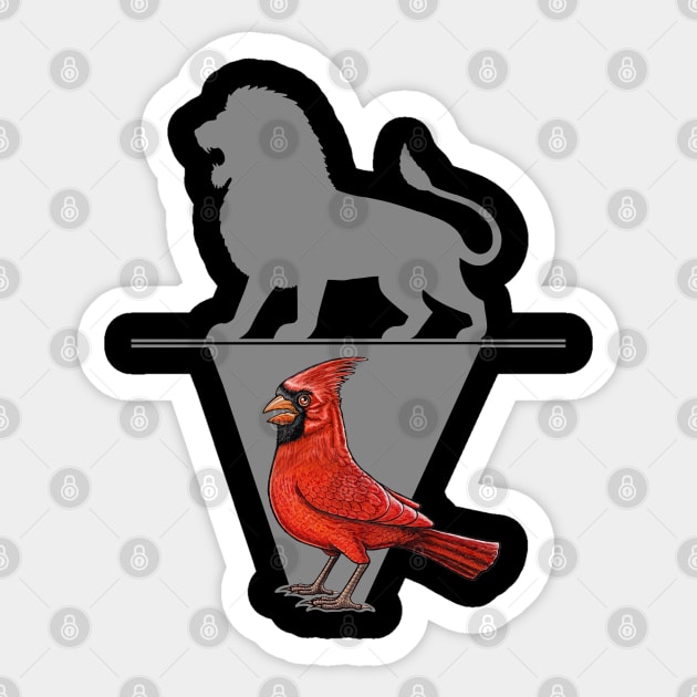 Red Cardinal bird - Red Cardinal Red Cardinal Lover Bird - Sticker ...