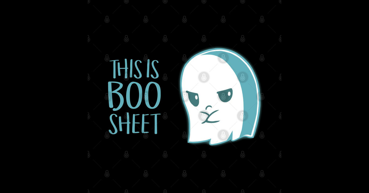 Boo Sheet - Boo - Sticker | TeePublic
