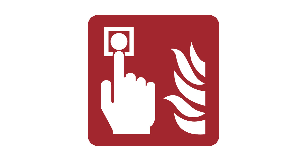 Fire Alarm Button Safety Sign - Fire Alarm Button - T-Shirt | TeePublic