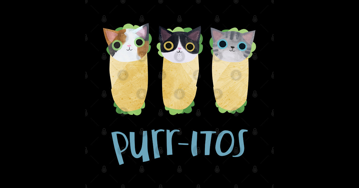 Purr-itos - Purrito - Sticker | TeePublic