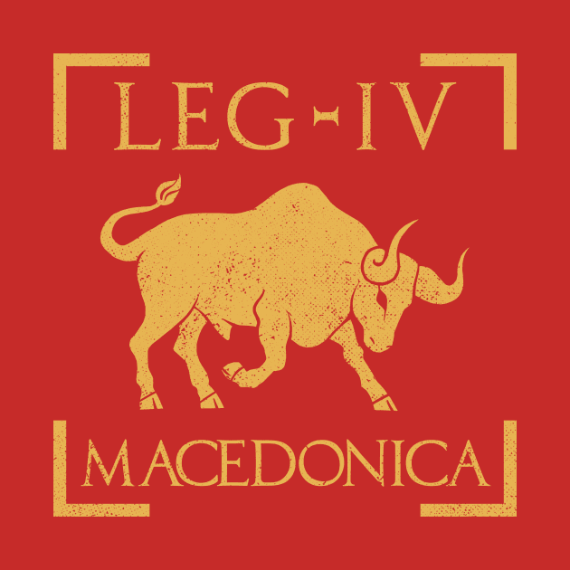 Legio IV Macedonica Bull Emblem Roman Legion - Vexillum - T-Shirt ...