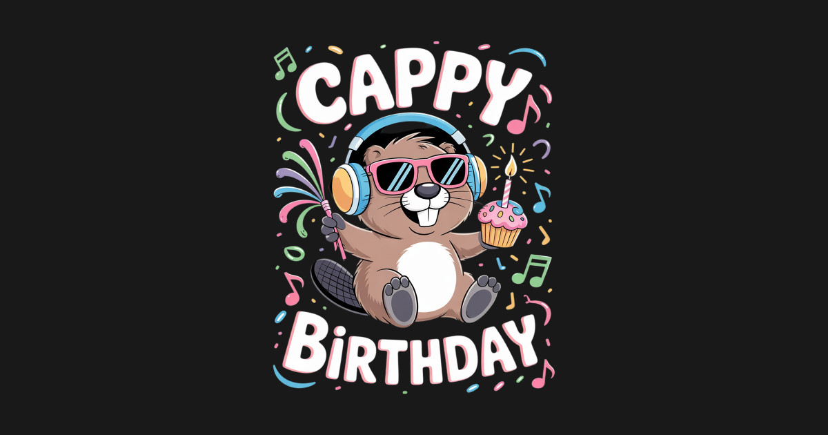 Cappy Birthday Capybara Lovers Girl Boy Happy Birthday Party T23 ...