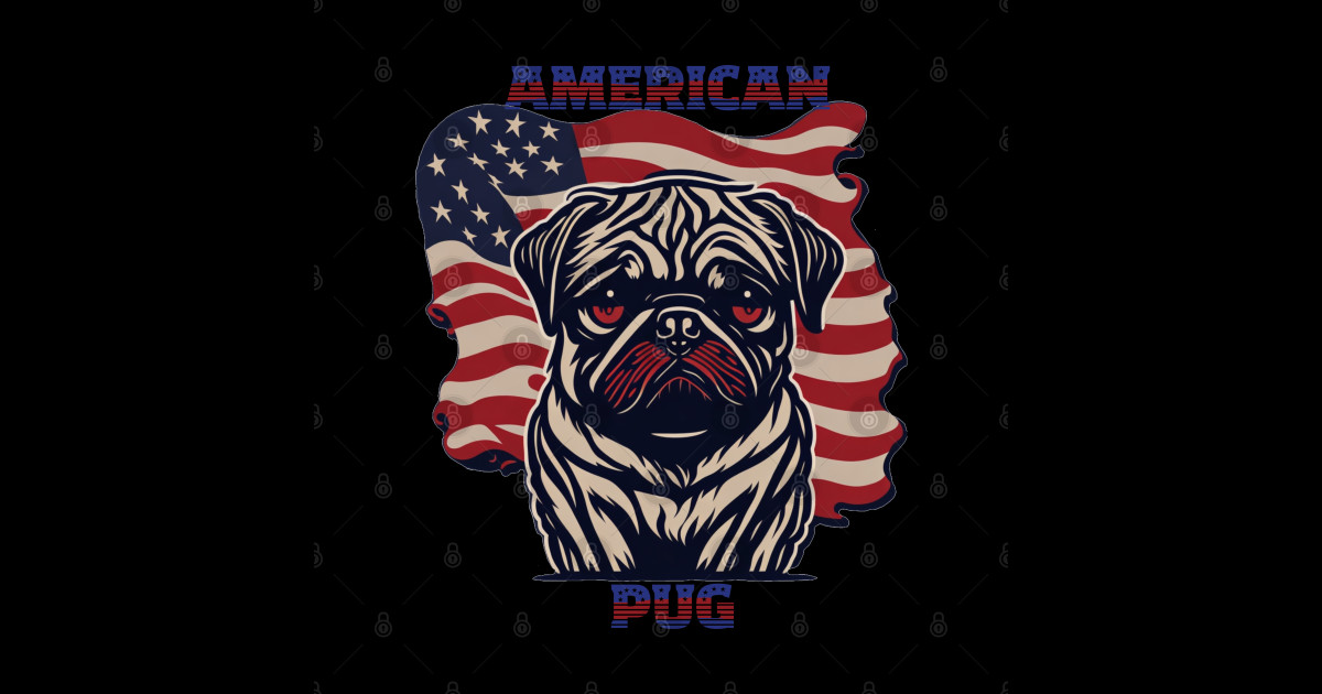 American Pug - American Pug - Sticker | TeePublic