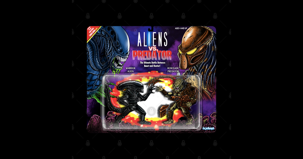 Alien vs Predator Card - Alien Vs Predator - Sticker | TeePublic