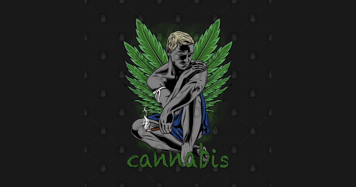 cannabis angel - Cannabis - T-Shirt | TeePublic
