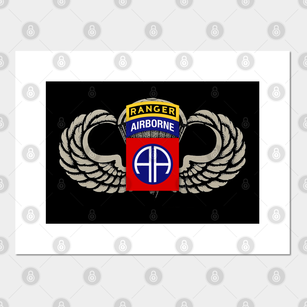 82nd Airborne Division Patch with Ranger Tab - Paratrooper - 82nd ...