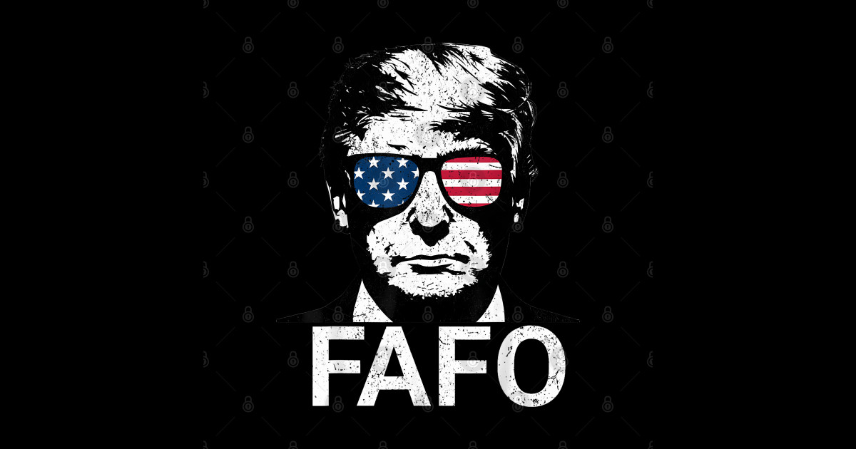 Trump Fafo American Flag - Fafo 2025 Usa Flag - Sticker | TeePublic