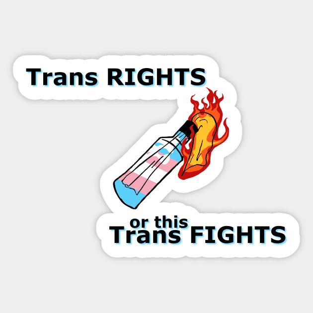 Trans rights (blue) - Trans Pride - Sticker | TeePublic
