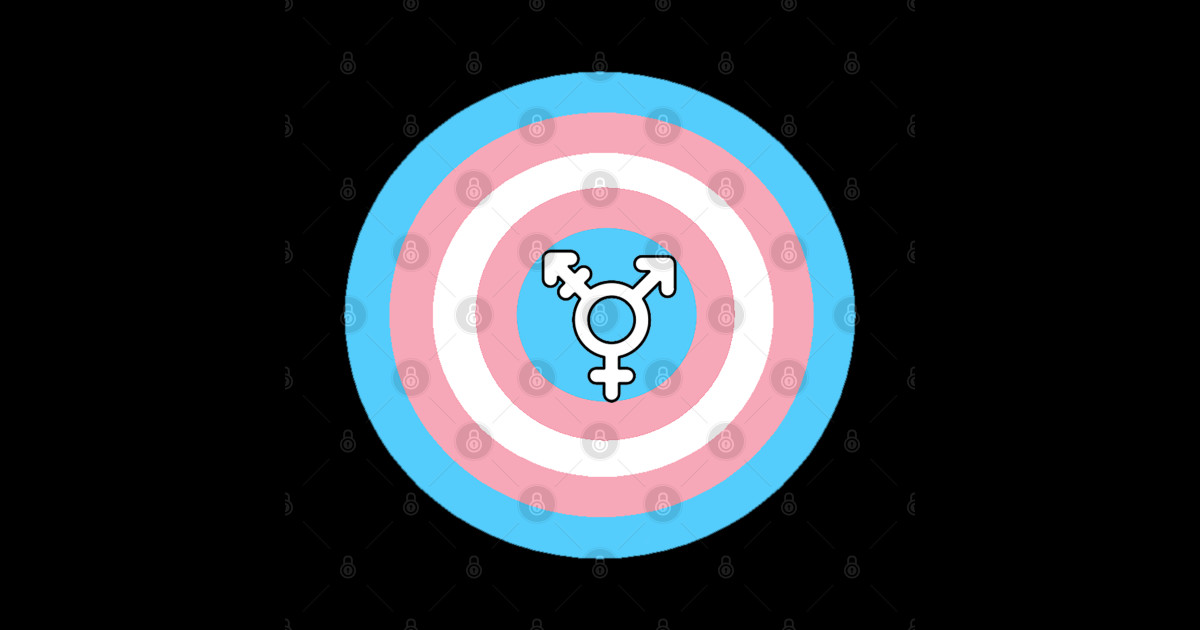 Transgender Shield - Trans - Sticker | TeePublic