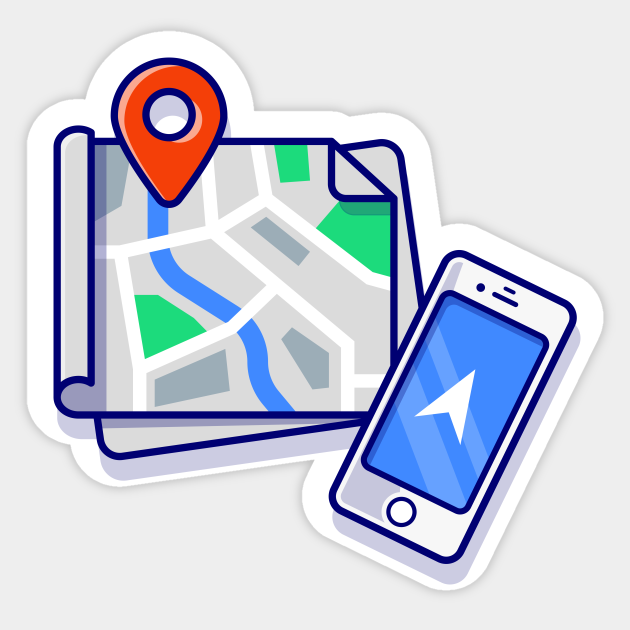 Maps Location And Phone Cartoon - Maps Location And Phone Cartoon ...