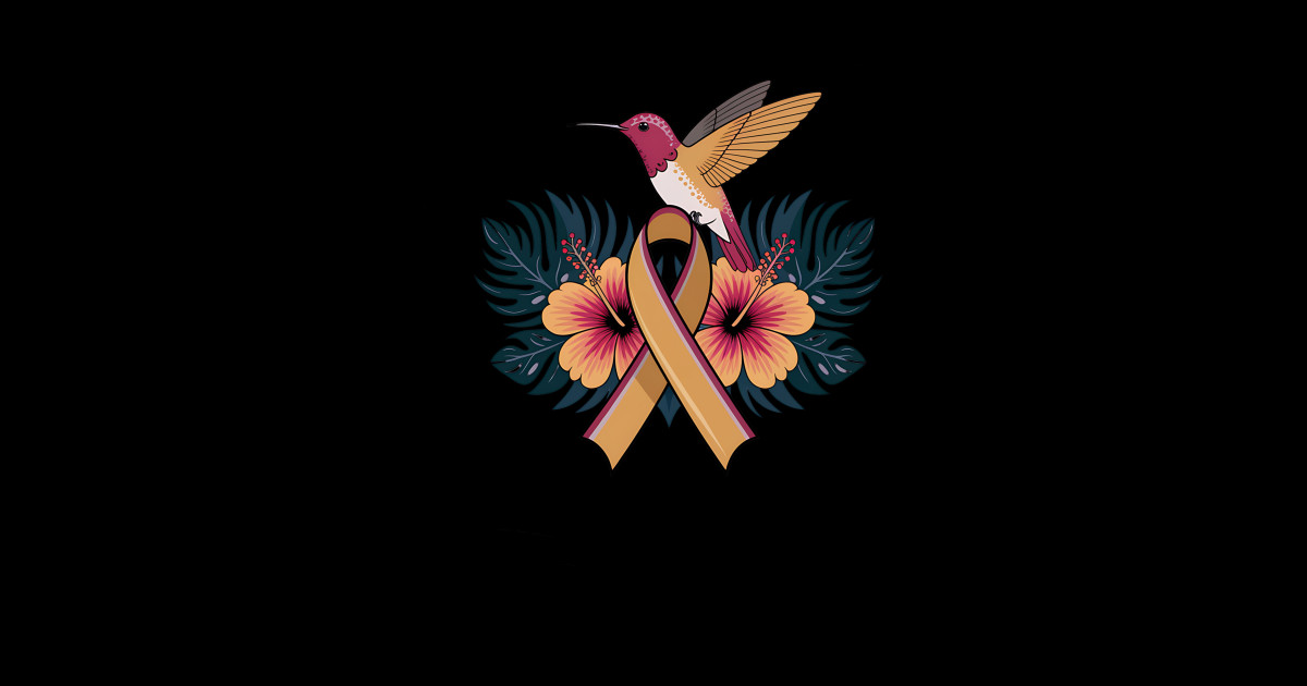 Red Yellow Ribbon World Hepatitis Awareness Hummingbird - Red Yellow ...