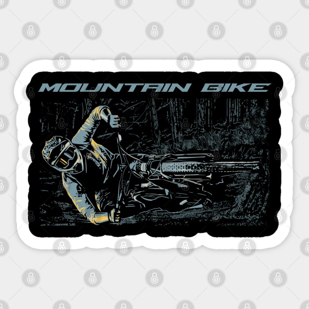 Mtb enduro - Mtb - Sticker | TeePublic
