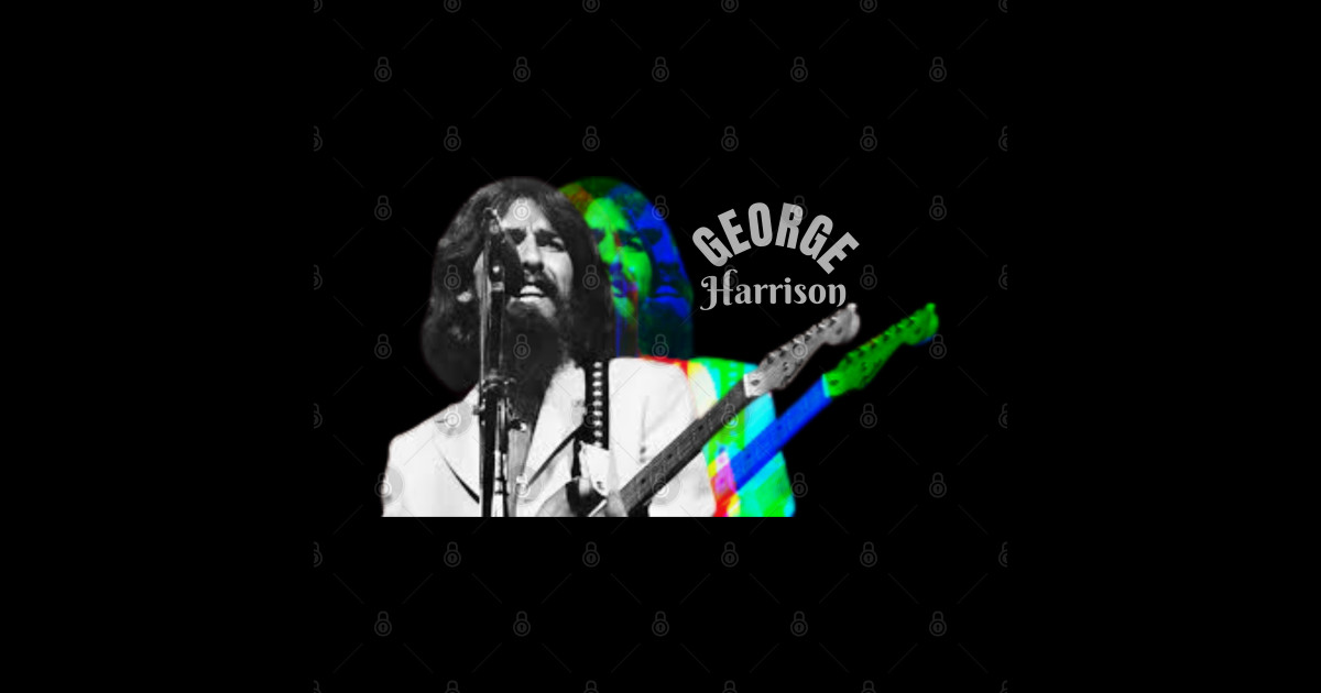 Geoger Harrison // Guitarist legend - George Harrison - Sticker | TeePublic