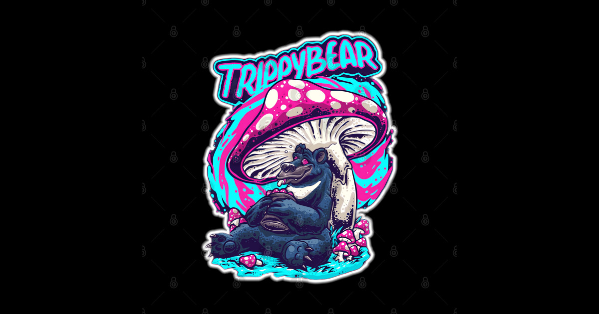 Trippy Bear - Trippy Bear - Sticker | TeePublic