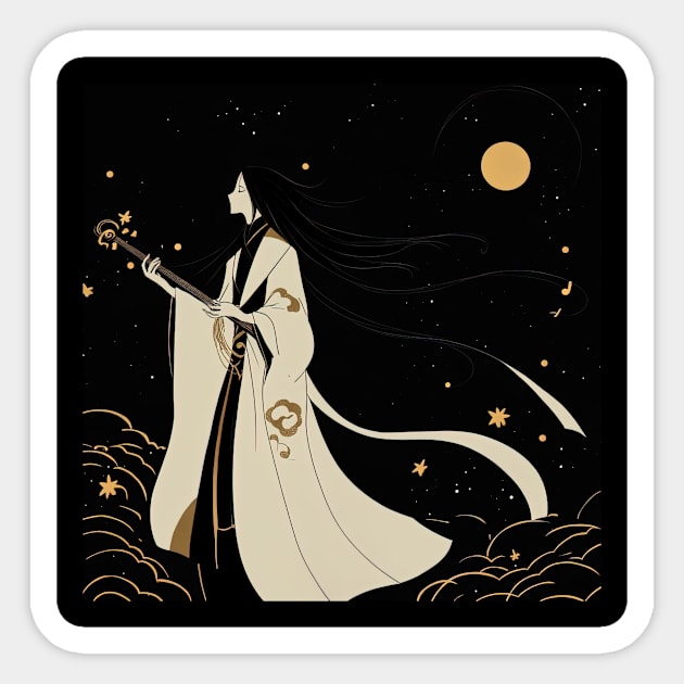 God of music | Anime style - God Of Music - Sticker | TeePublic