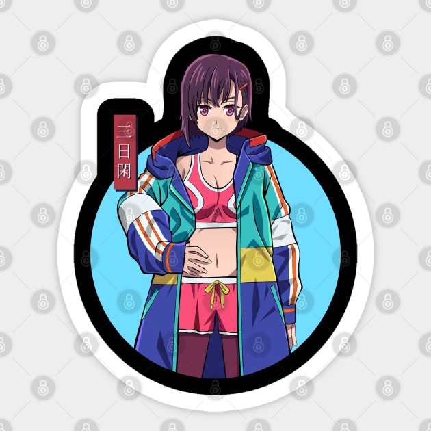 zom 100 - Shizuka Mikazuki - Zom 100 - Sticker | TeePublic
