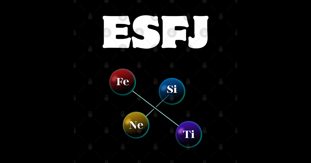 ESFJ Cognitive Stack, MBTI Design - Esfj - Sticker | TeePublic