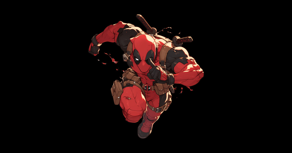 DEADPOOL NINJA RUN - Deadpool - Sticker | TeePublic