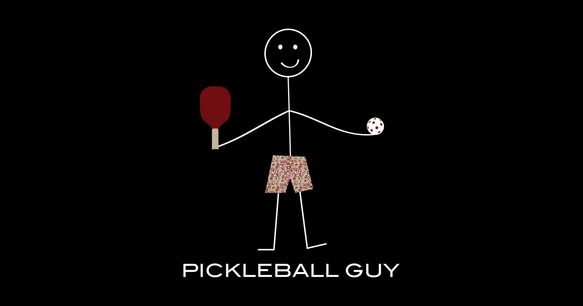 Funny Mens Pickleball Guy - Mens Pickleball - Sticker | TeePublic