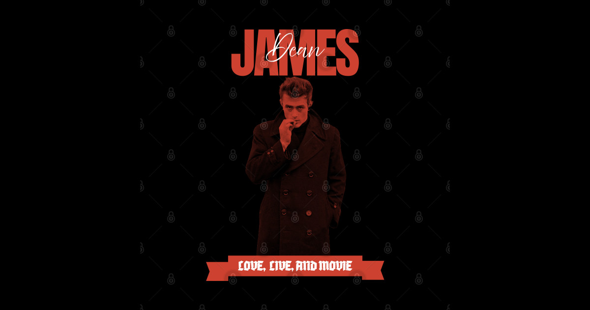 James Dean / Retro Style - James Dean - Sticker | TeePublic