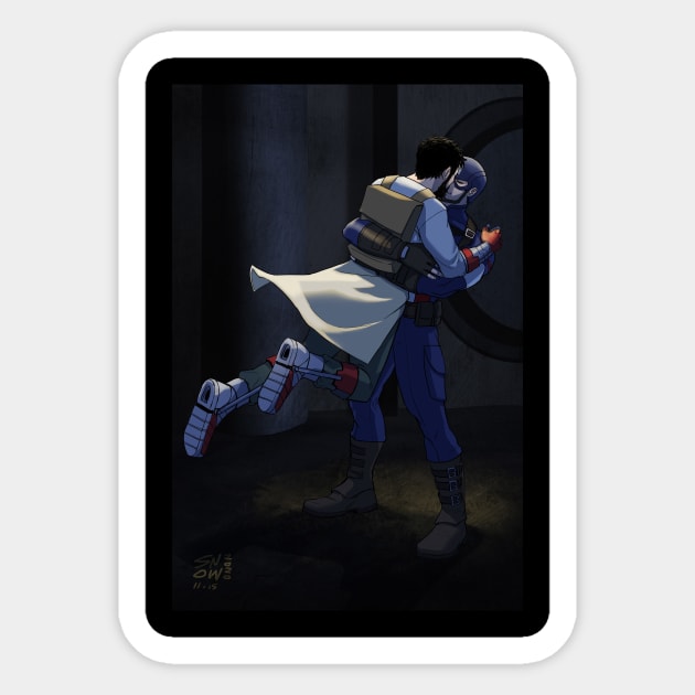 Hug and Twirl - Stevetony - Sticker | TeePublic