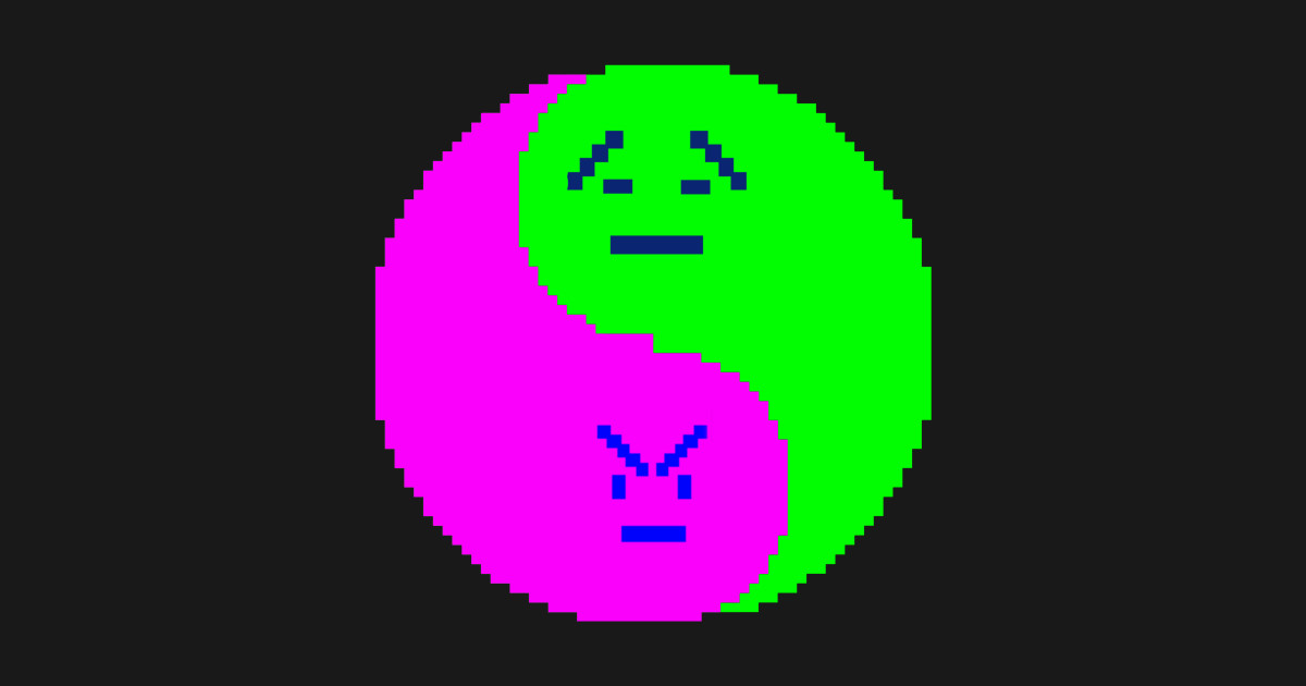 Yin Yang Mooninites - Aqua Teen Hunger Force - T-Shirt | TeePublic