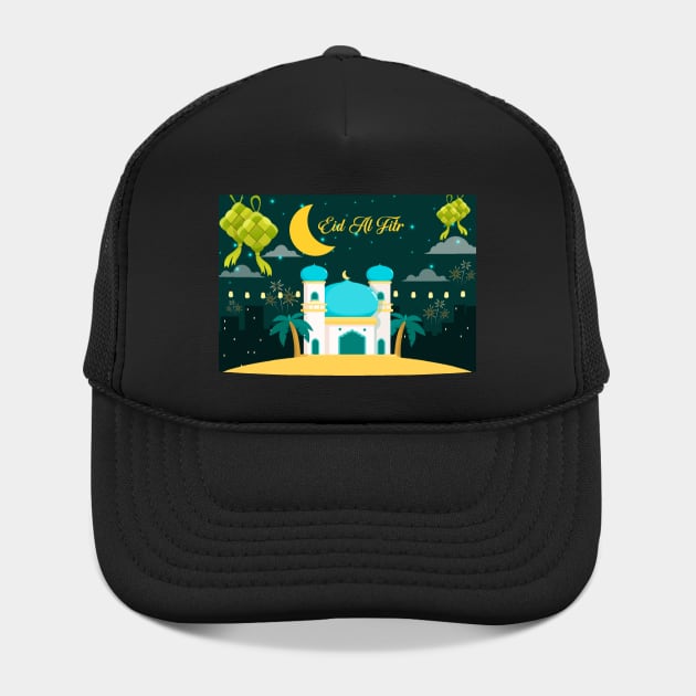 EID AL FITR HARI RAYA AIDILFITRI MUBARAK - Eid Al Fitr - Hat | TeePublic