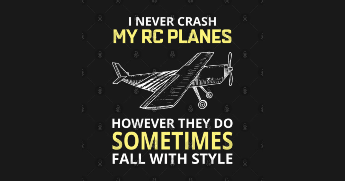 RC Model Planes Airplane Aircraft Pilot Funny Gift - Rc Plane - T-Shirt ...