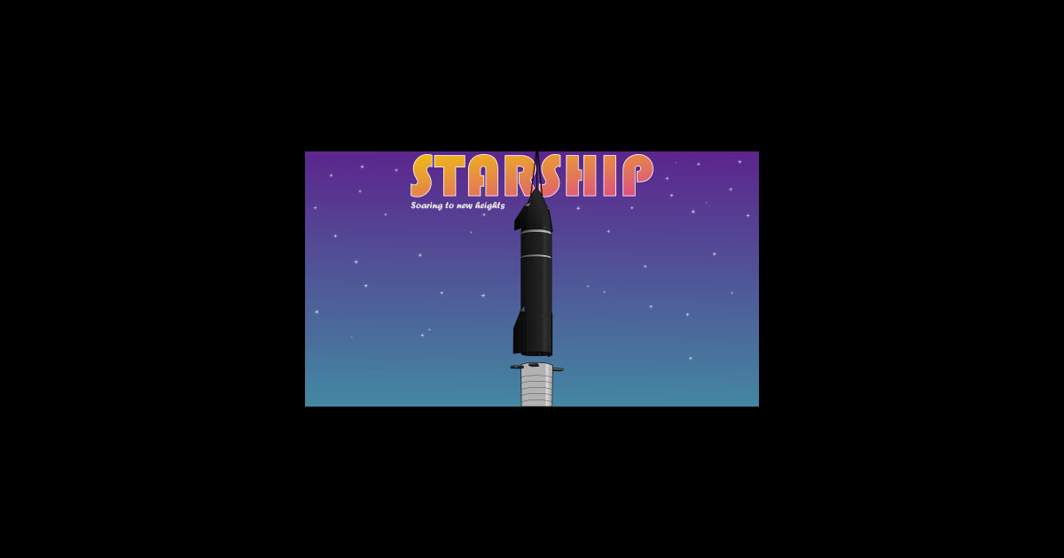 Starship SN20 Stacking - Starship - Sticker | TeePublic