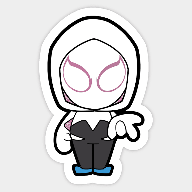 Gwen Stacy Chibi - Gwen Stacy - Sticker | TeePublic