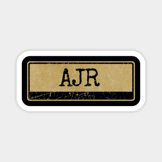 Aliska text black retro - AJR - Ajr - Magnet | TeePublic