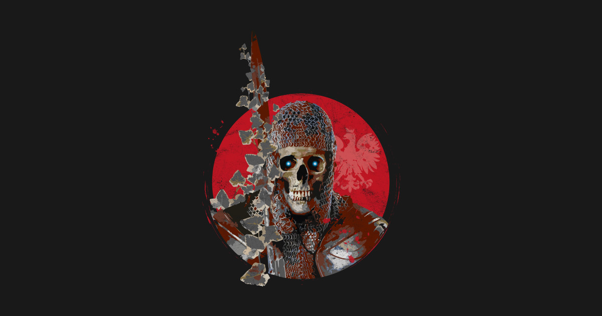 Grinning Knight Skull - Knight - T-Shirt | TeePublic