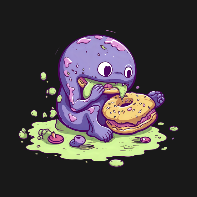 Donut Alien Shirt | Alien Eating Donuts - Donut Alien - T-Shirt | TeePublic