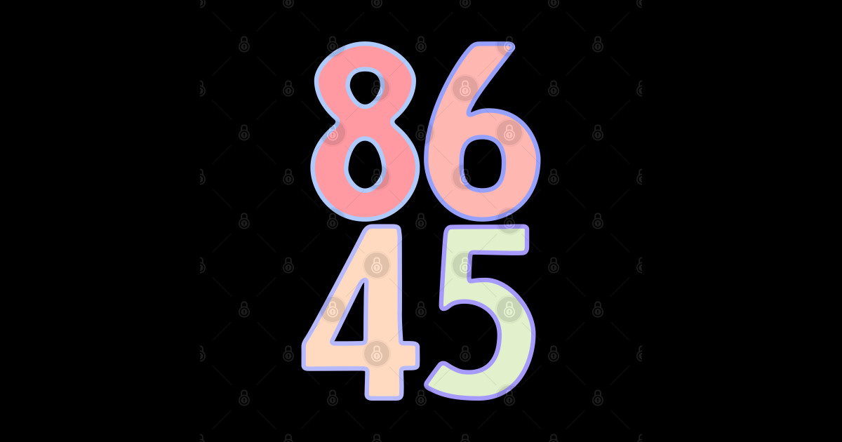 8645 2020 Dump Trump - 8645 - Sticker | TeePublic