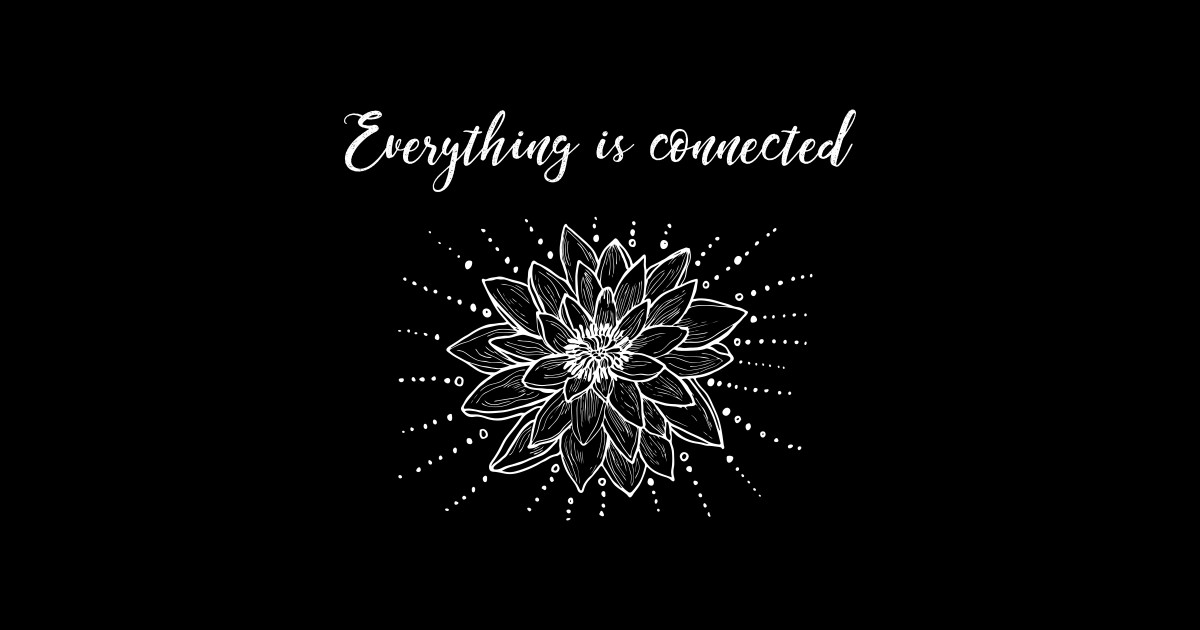 Everything is connected - Meditation - Sticker | TeePublic