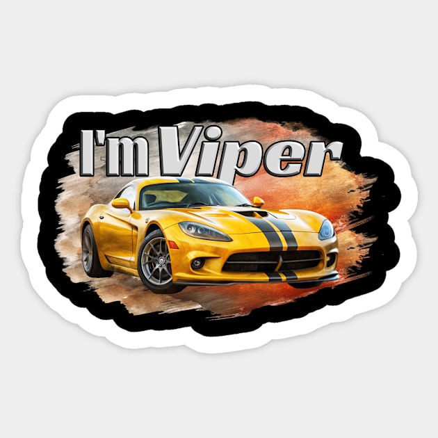 Dodge SRT Viper GTS - Dodge Viper - Sticker | TeePublic