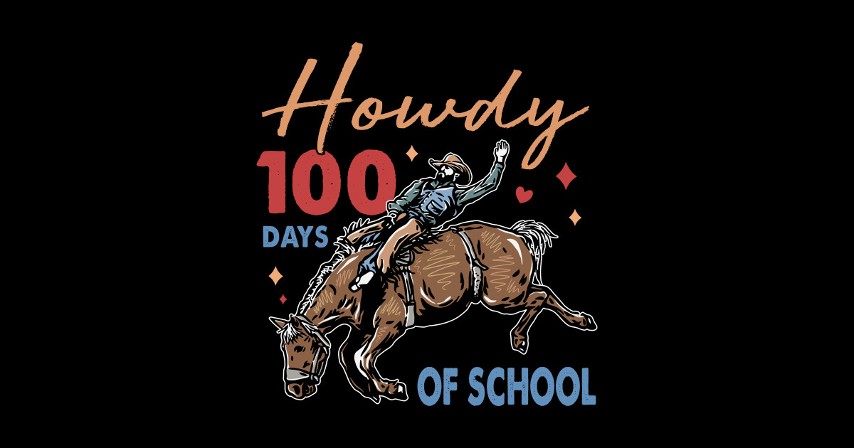 Howdy 100 days of school Cowboy 100 days of school Gift For Boy Girl ...