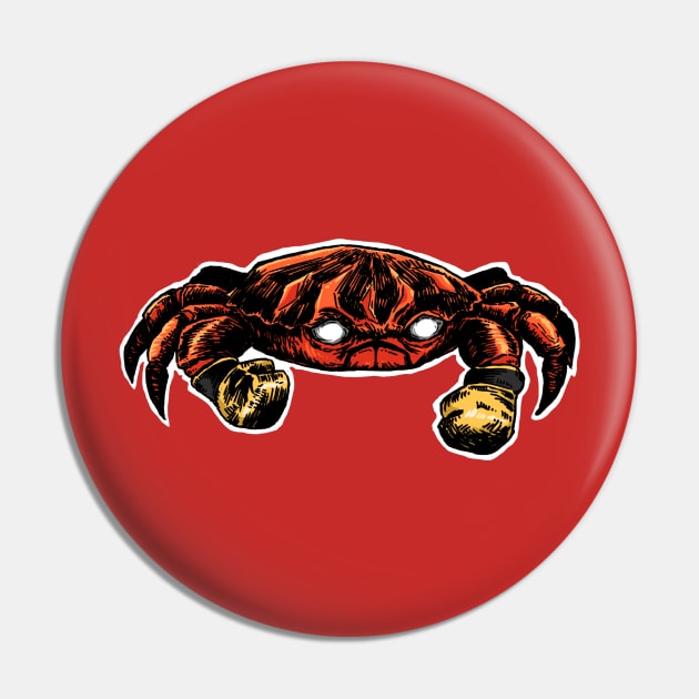 Boxing Crab - Boxing - Pin | TeePublic