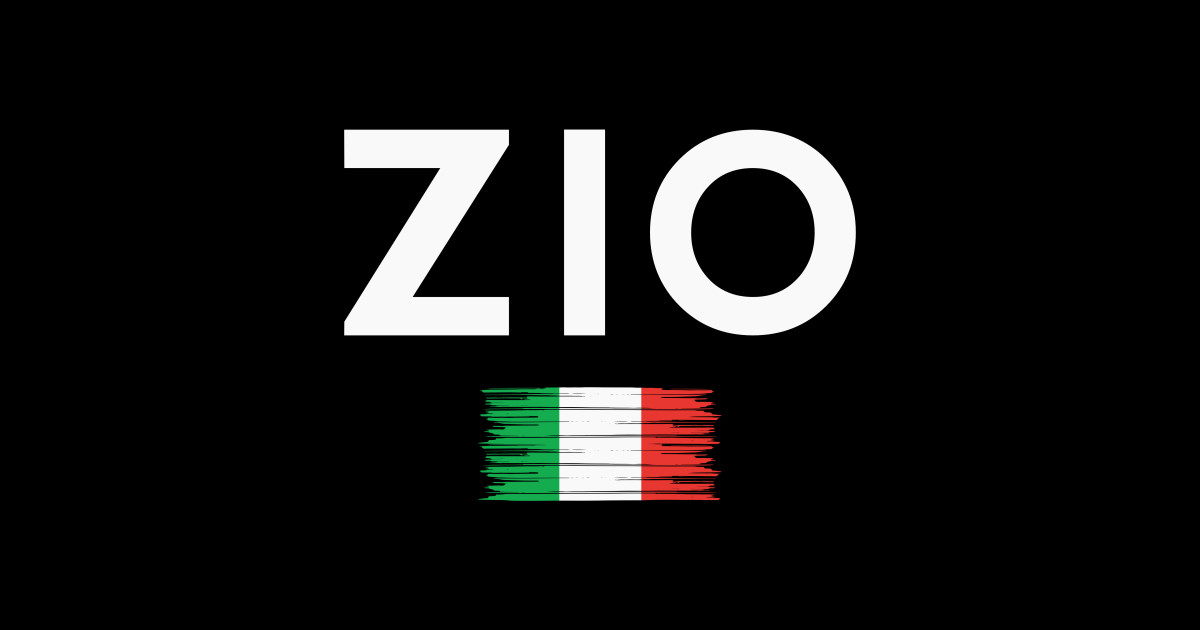 Zio Brushed Italian Flag - Zio - Sticker | TeePublic